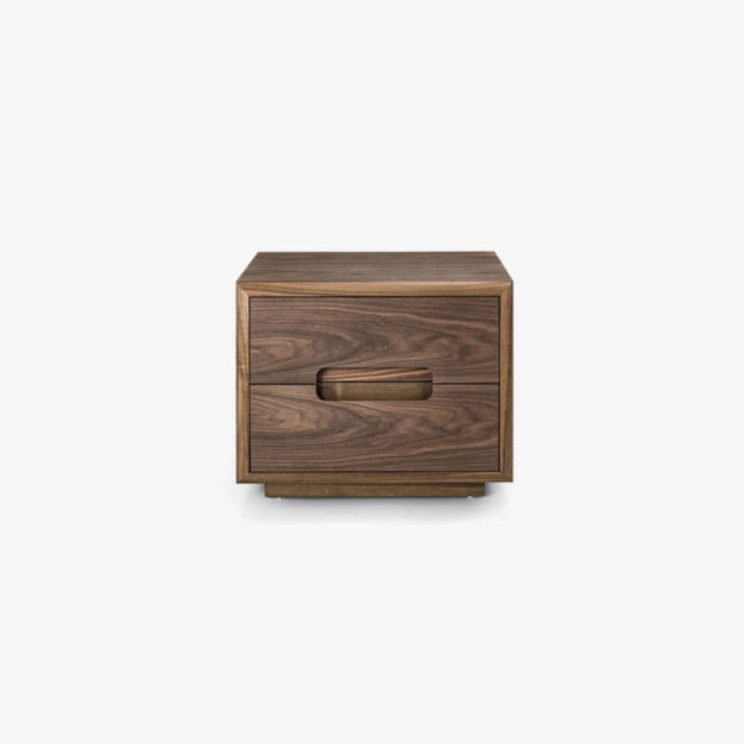 Contemporary bedside table - SOSPIRO NIGHT - RIVA 1920 - oak / walnut / cherrywood