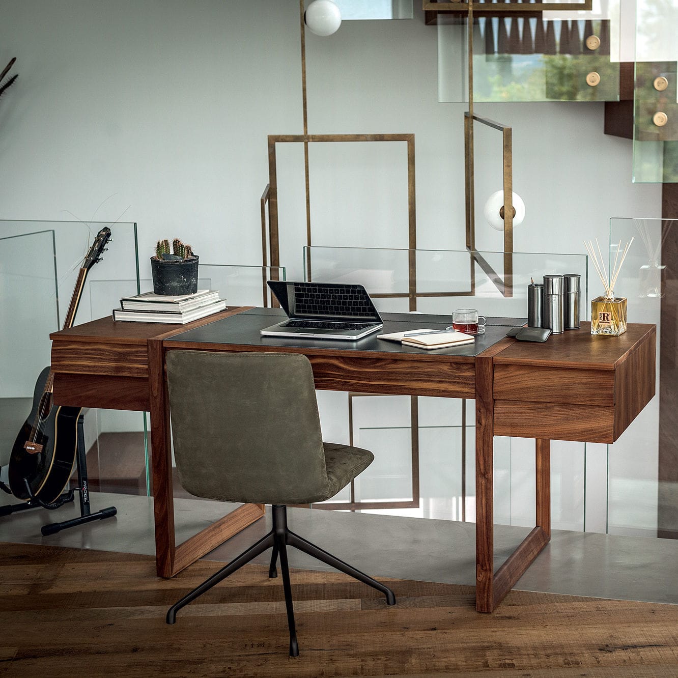 Contemporary writing desk - ELLE ECRIT - RIVA 1920 - oak / solid wood ...