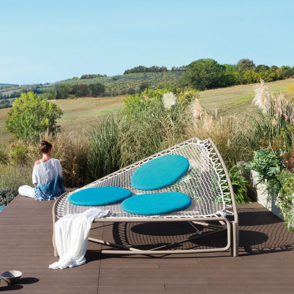 Contemporary daybed - ATOLLO - Roberti Rattan - acrylic fabric / fabric ...