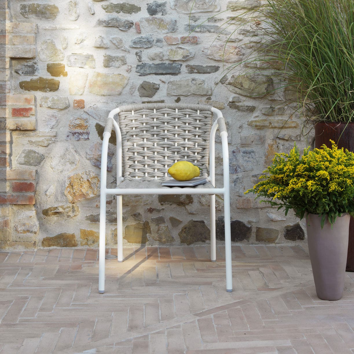 Traditional chair - CAPRI - Roberti Rattan - outdoor / aluminum / rope