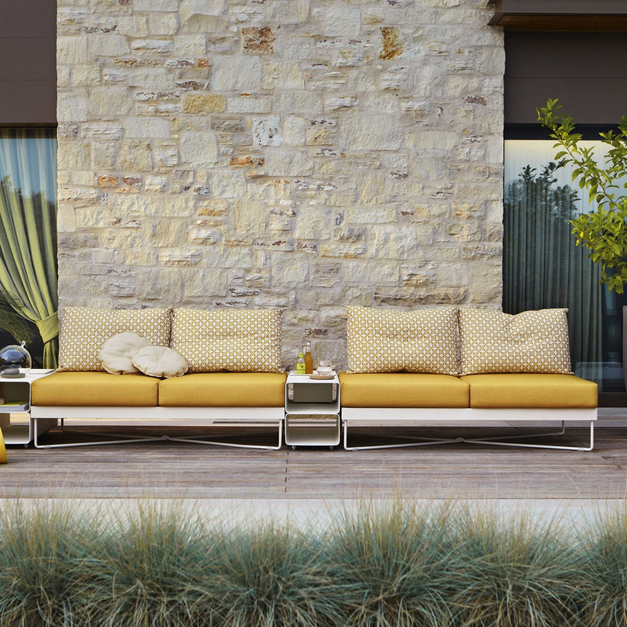 Modular sofa - CORAL REEF - Roberti Rattan - contemporary / patio / fabric