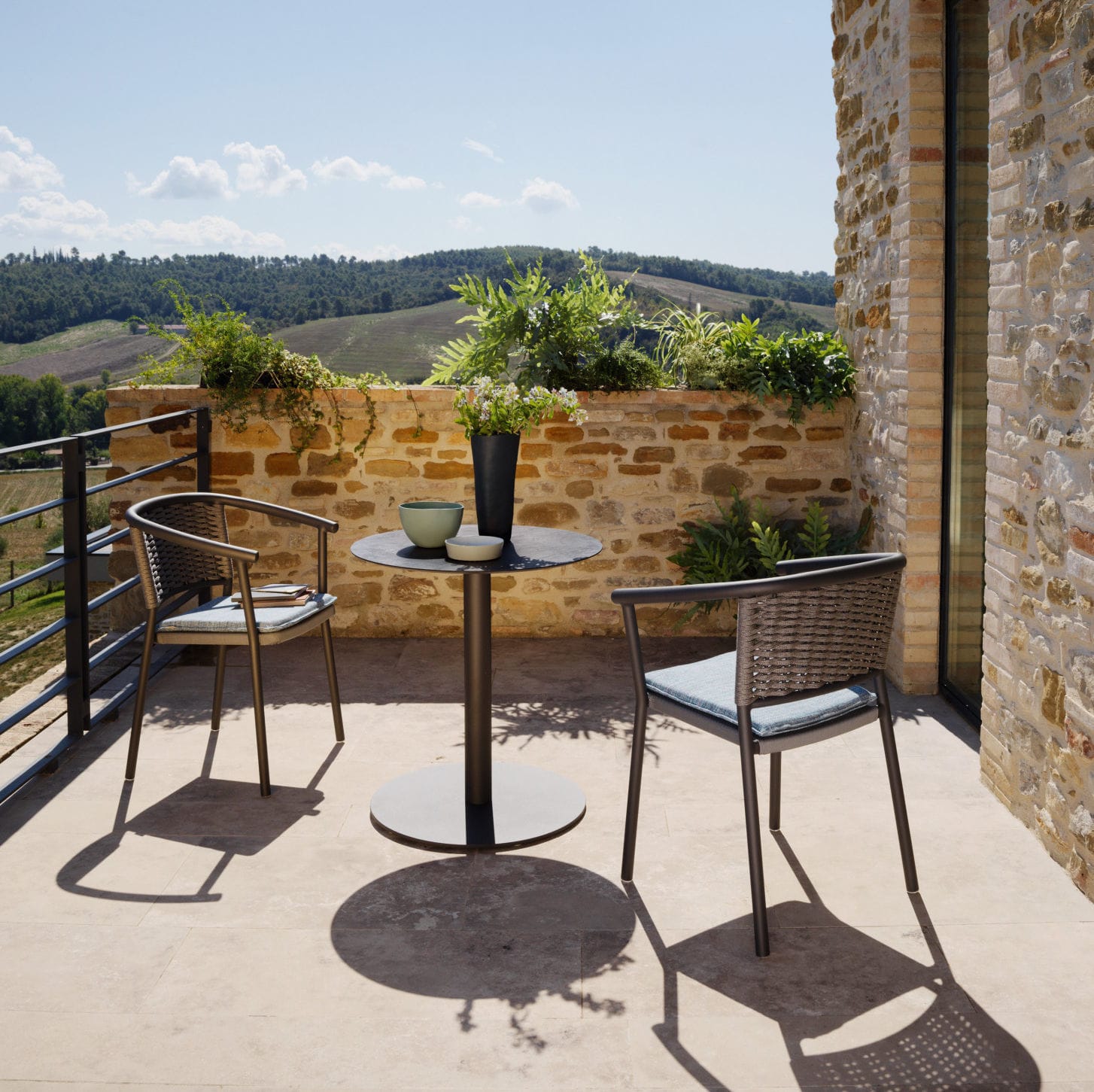 Contemporary chair - LIPARI - Roberti Rattan - outdoor / indoor / aluminum