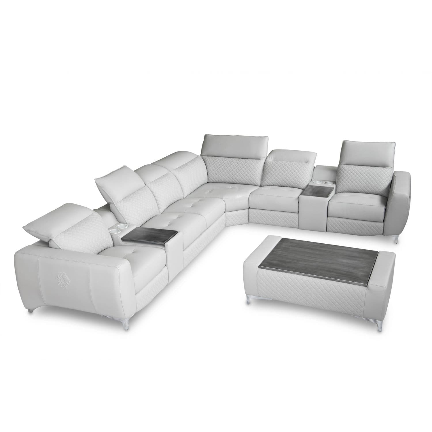 Corner sofa - JAZZ - SAN MARCO - contemporary / fabric / leather