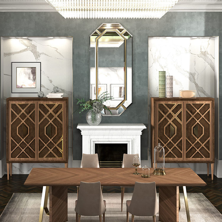 High sideboard - INTRIGUE - Scandal Home Couture - contemporary / wooden / lacquered wood