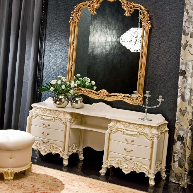 Classical dressing table - PANDORA - Silik - wooden / for hotel rooms