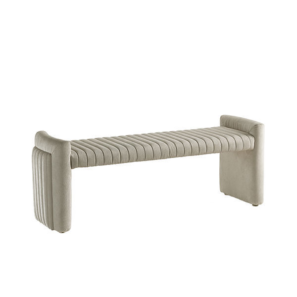 Contemporary upholstered bench - Shell - Siwa Soft Style Home - fabric ...