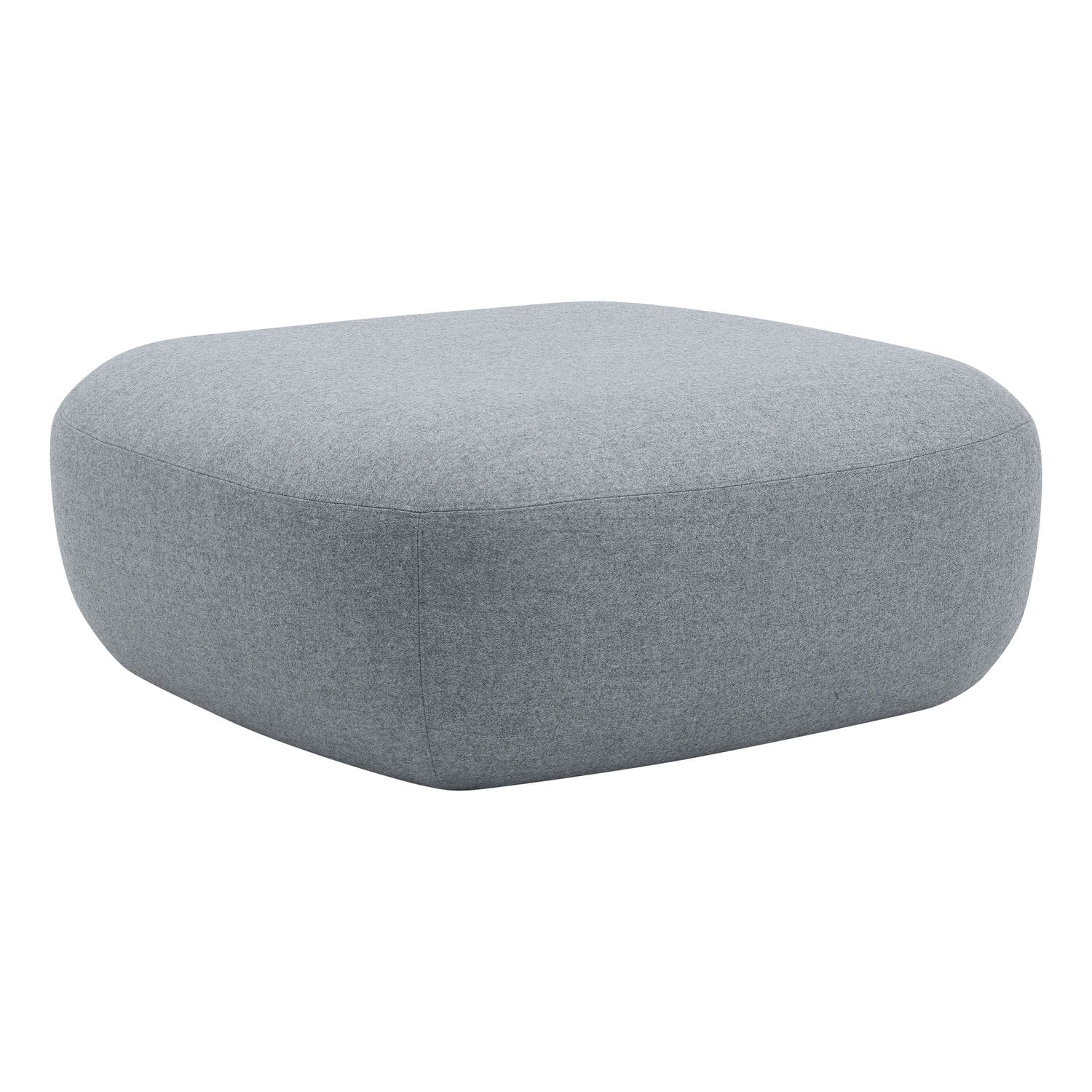 Contemporary pouf - CLAY - SOFTLINE - fabric / rectangular / with ...