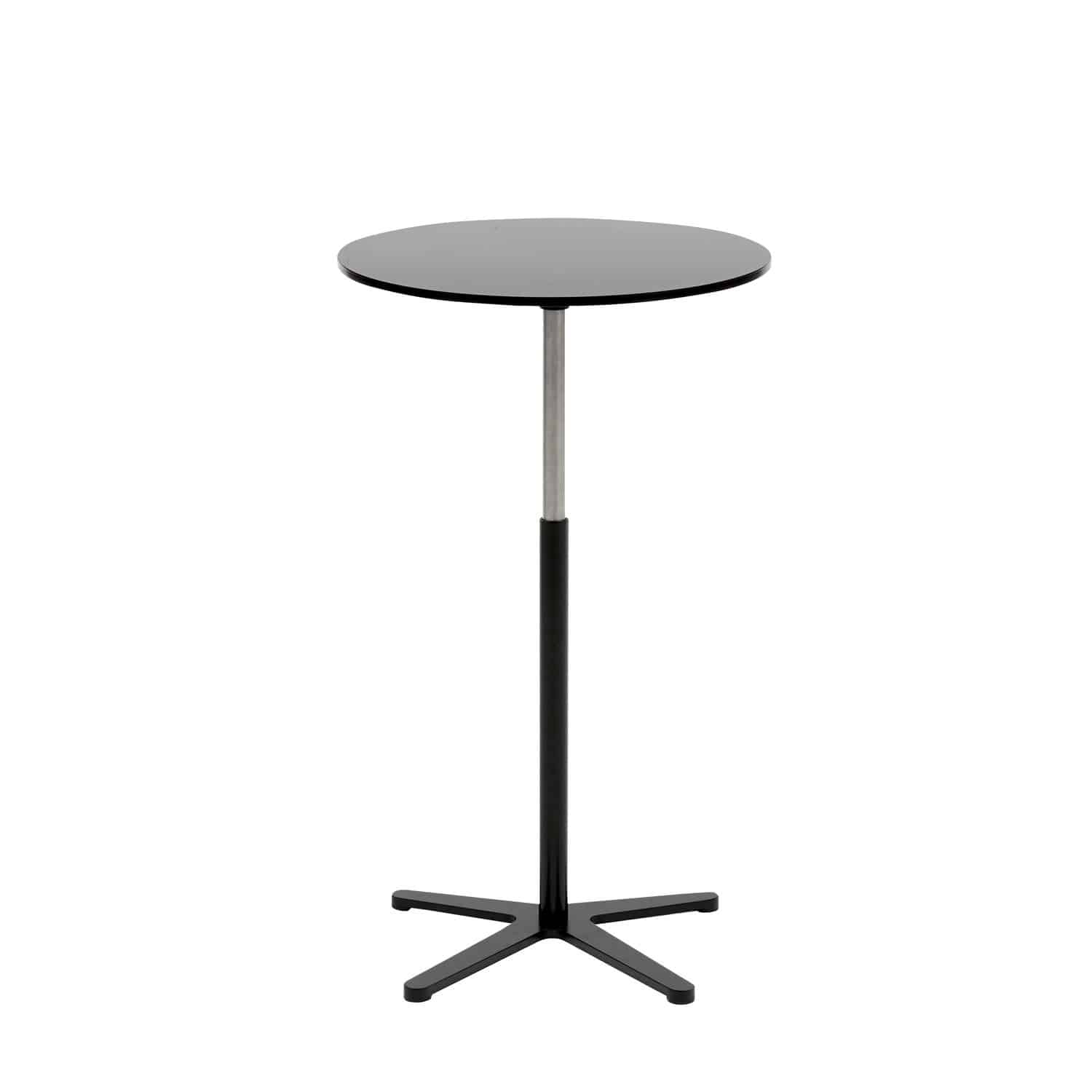 Contemporary side table - XO - SOFTLINE - steel / steel base / round