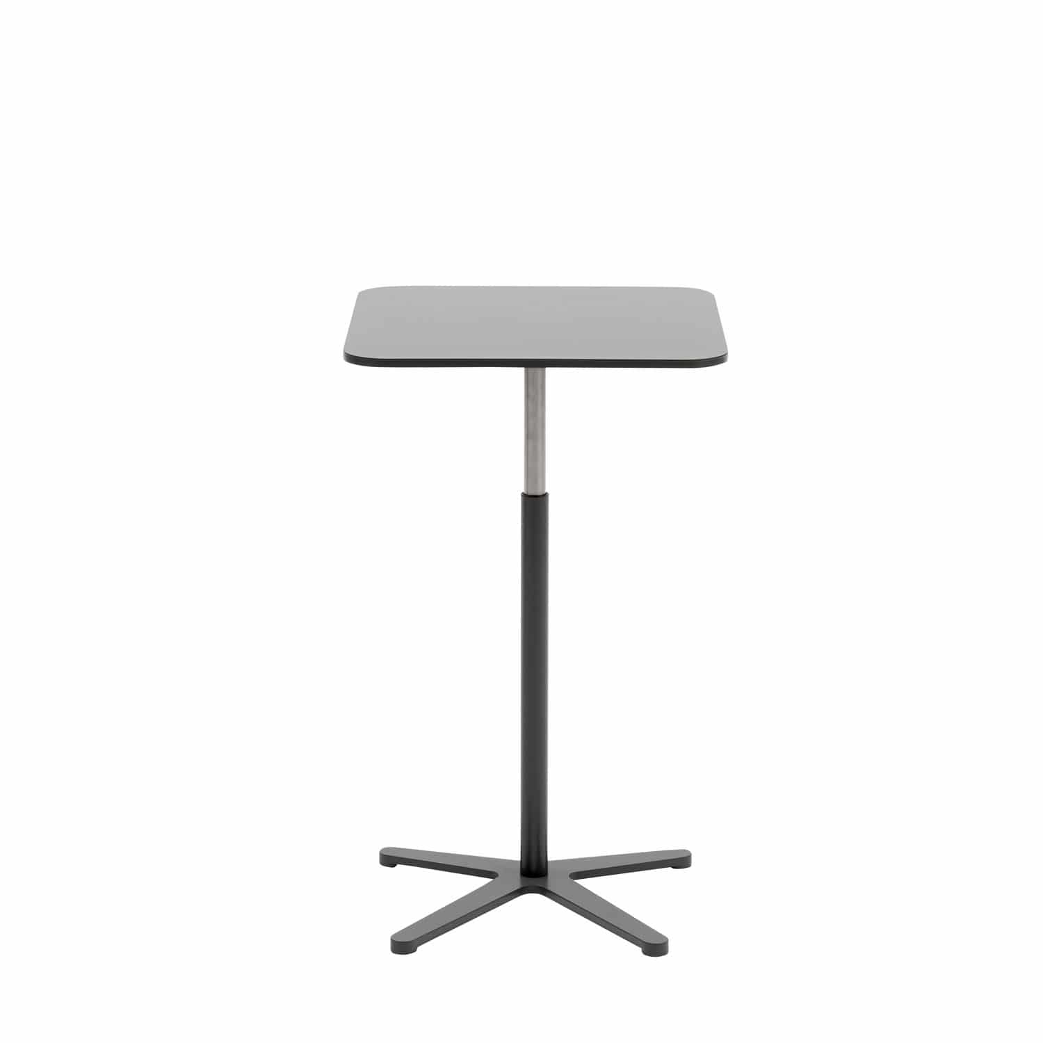 Contemporary side table - XO - SOFTLINE - steel / steel base / square