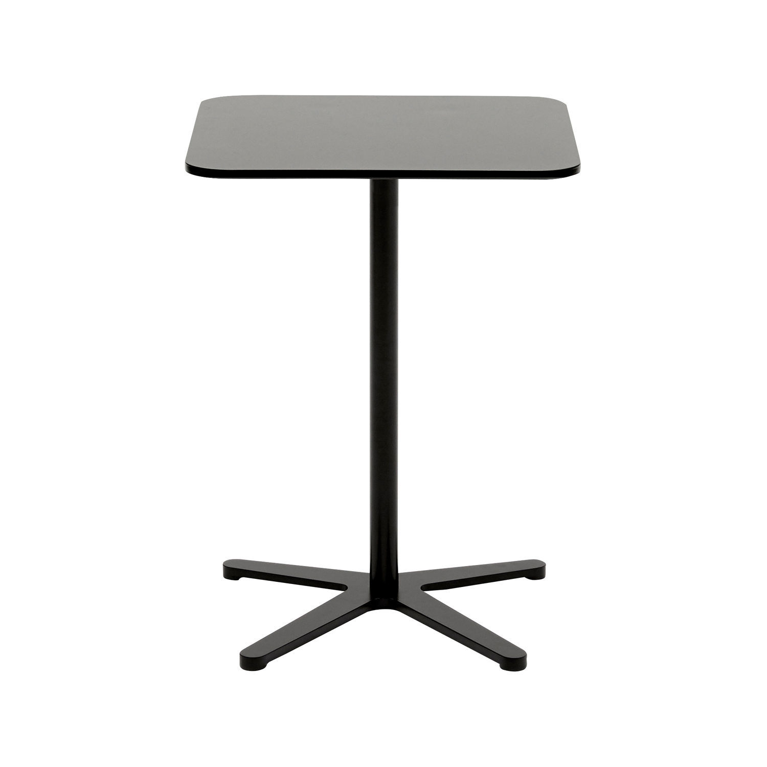 Contemporary side table - XO FIX - SOFTLINE - steel / steel base / square
