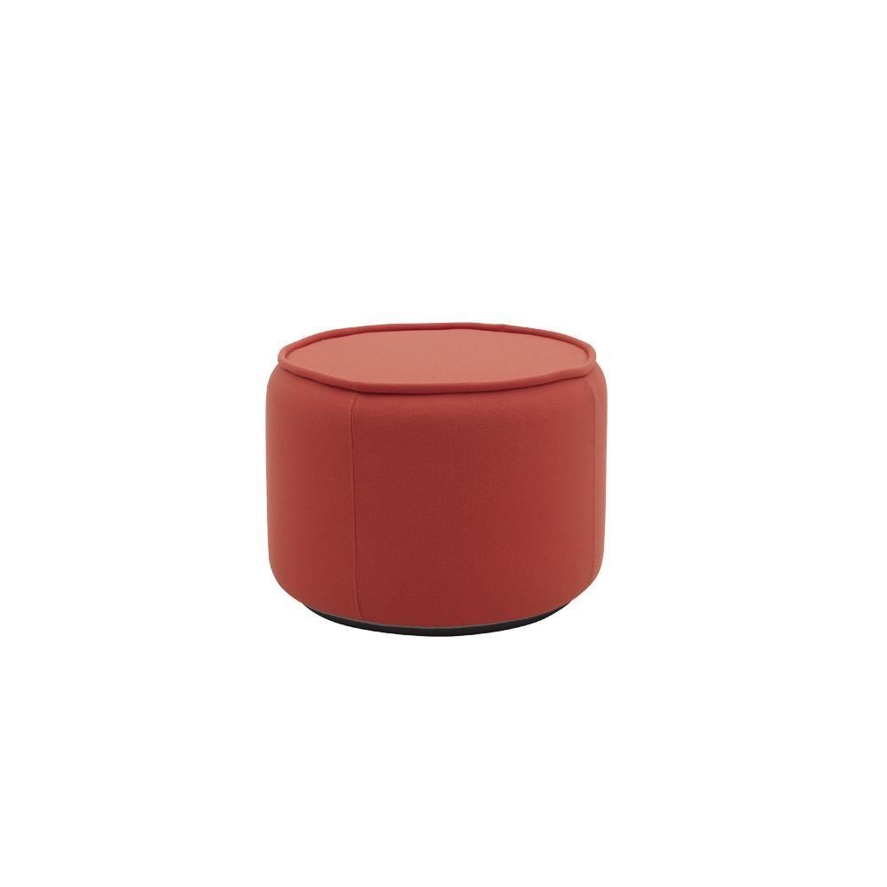 Contemporary ottoman - TOM - SOFTLINE - fabric / round / with removable ...