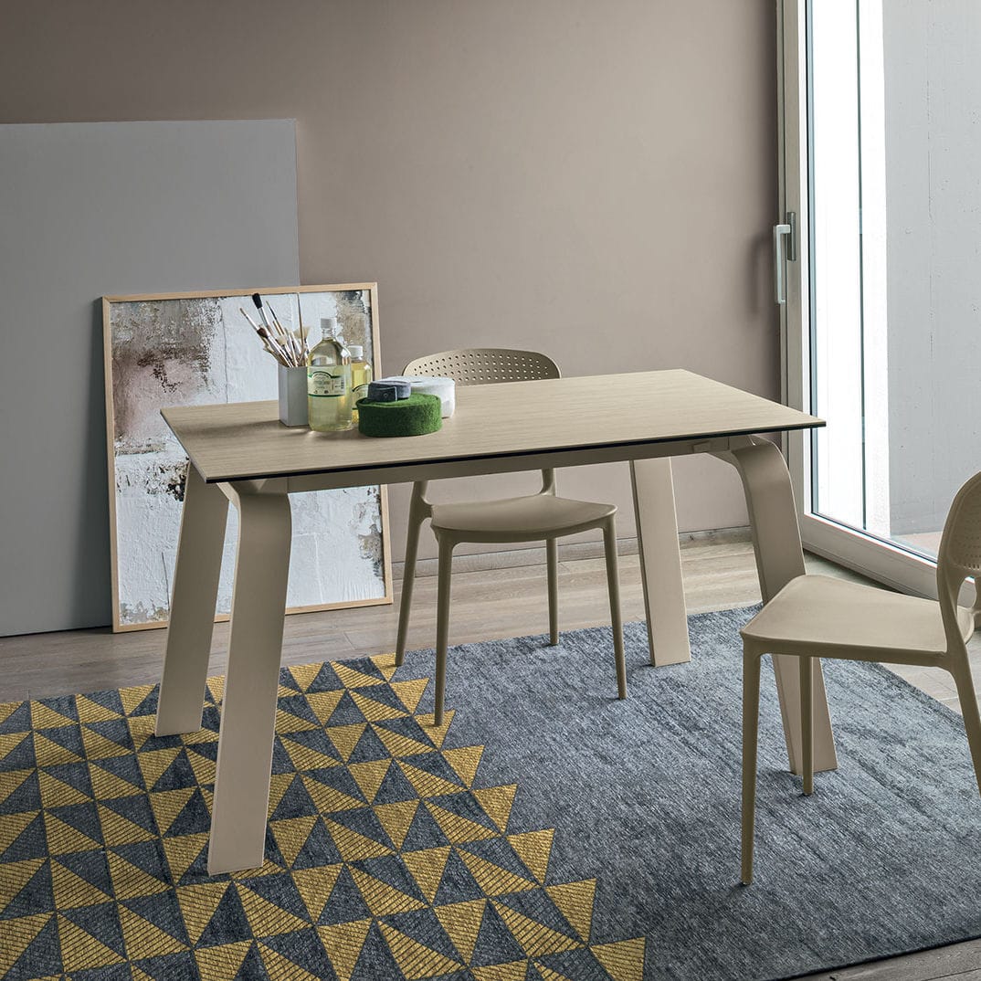 Contemporary dining table - DEIMOS 130 - Target Point - lacquered MDF ...