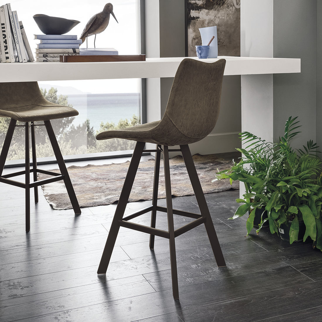 Contemporary bar chair - MAIORCA PLUS - Target Point - indoor ...