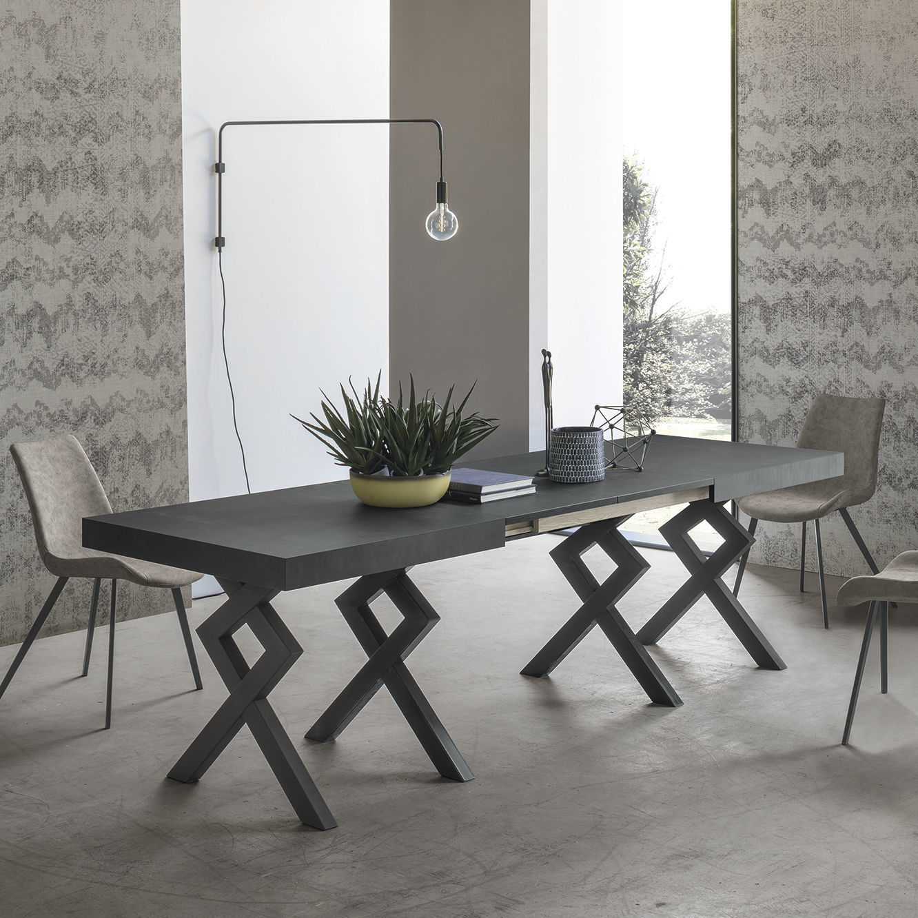 Contemporary dining table - ETTORE 160 - Target Point - laminate ...