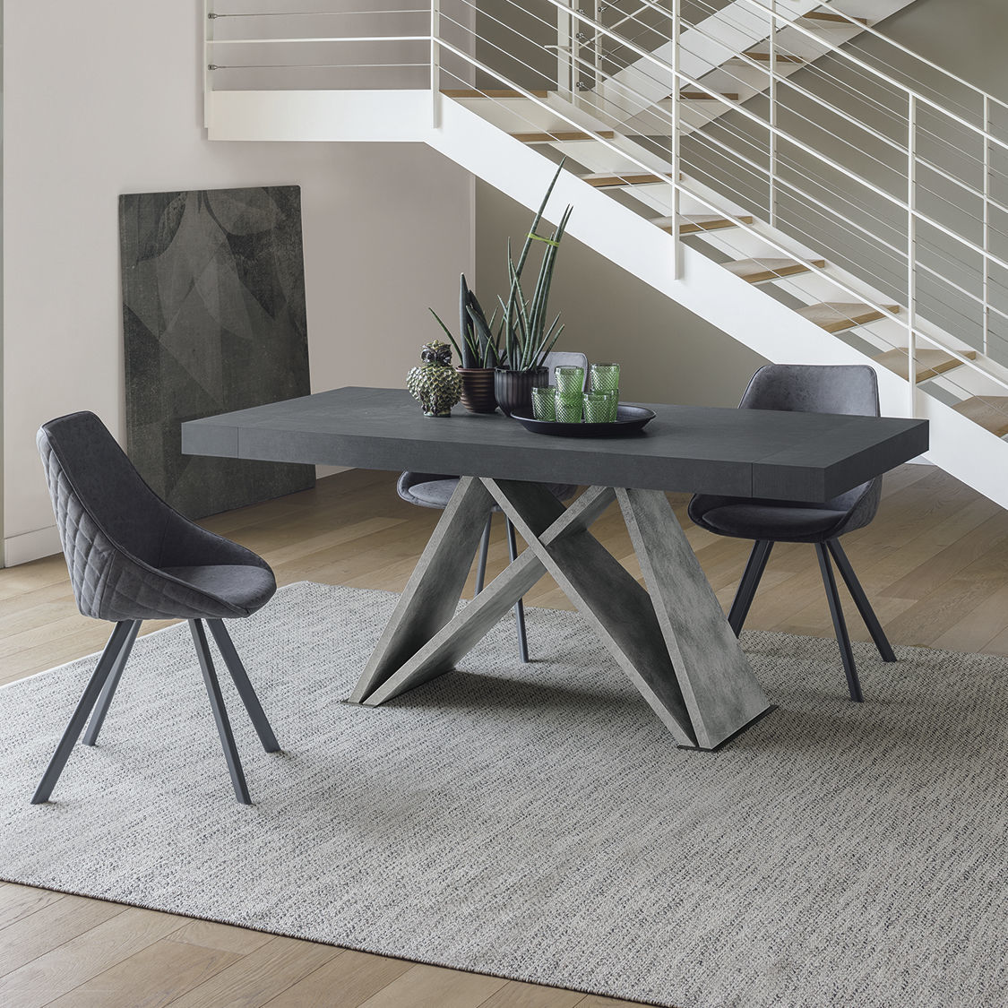 Contemporary dining table - SIGMA - Target Point - laminate / laminate ...