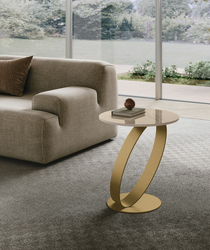 Contemporary side table - RING - Target Point - porcelain stoneware ...