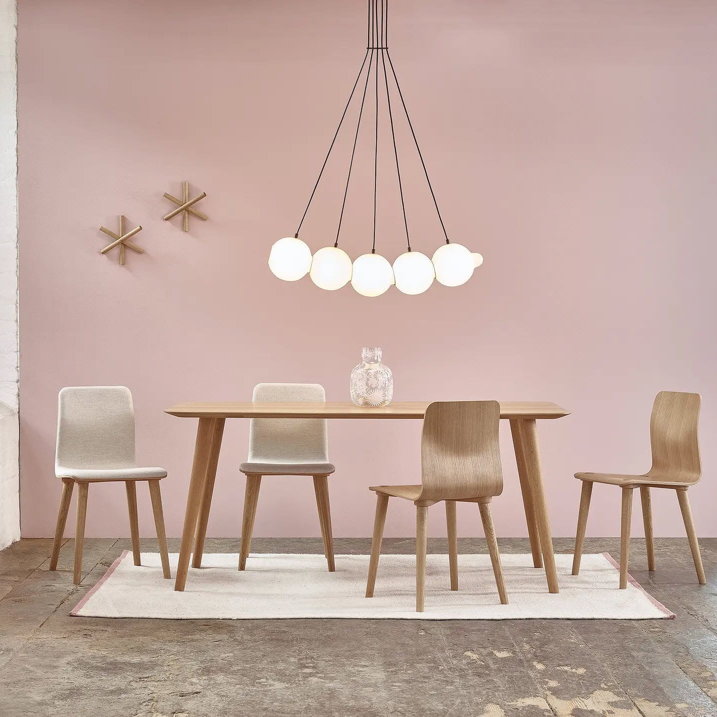 Scandinavian design dining table - Malmö 706 - TON a.s. - oak / beech ...