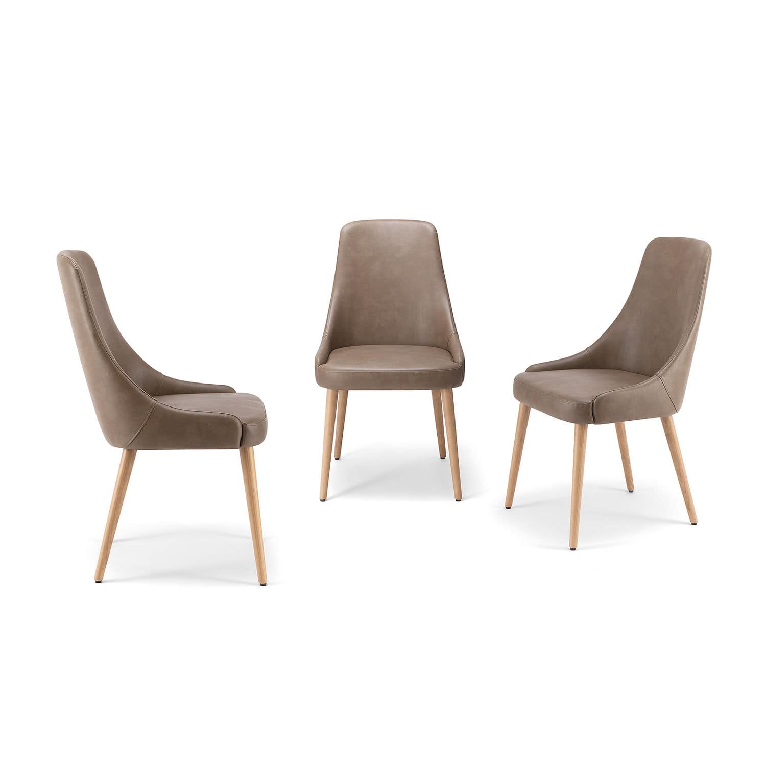 Contemporary visitor chair - ADIMA 01 100 - Torre - fabric / leather ...
