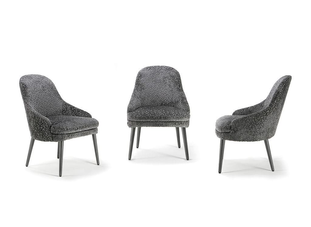 Contemporary visitor armchair - DA VINCI-06 100 - Torre - fabric ...