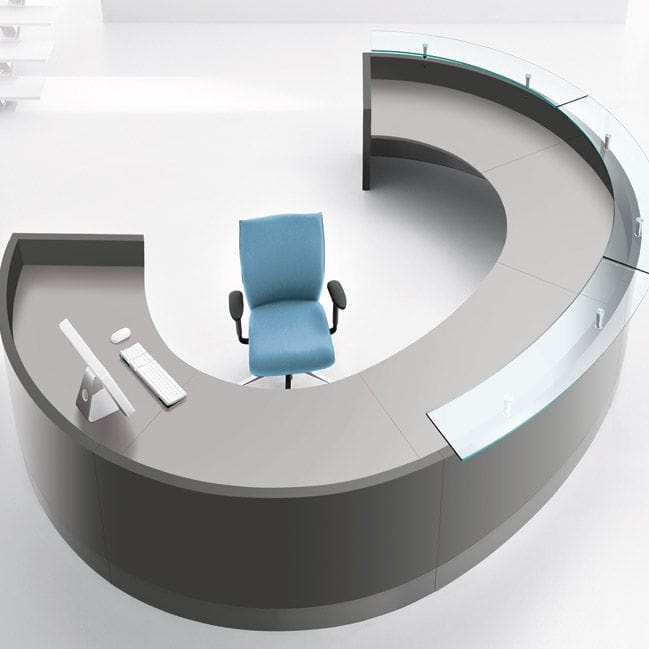 Modular reception desk - IMAGE - Uffix Concept by UffixW - curved ...
