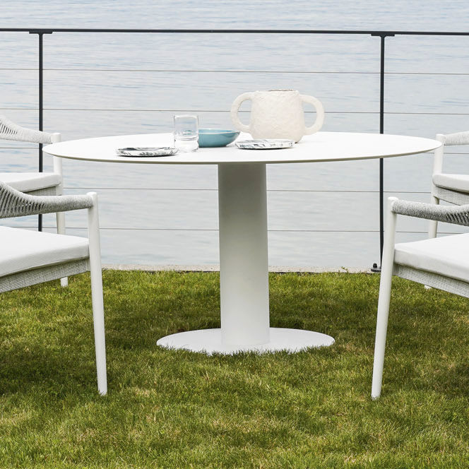 Steel table base - BIG LOW - Varaschin - contemporary / for coffee ...