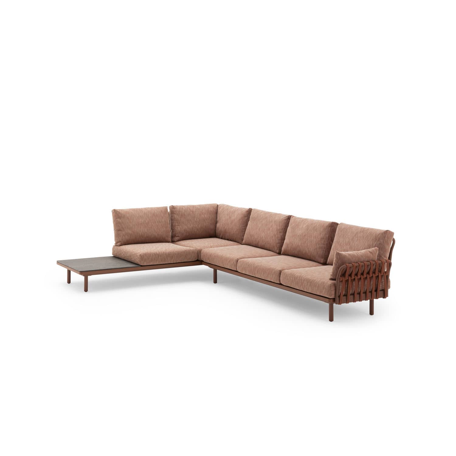 Modular sofa - EMMA CROSS - Varaschin - corner / contemporary / fabric