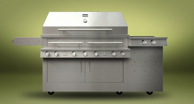 Multi-fuel barbecue - K1000HS - KALAMAZOO OUTDOOR GOURMET - fixed / metal