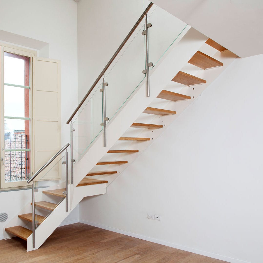 Quarter-turn staircase - LERICI I-N-GLASS - ITALIAN FASHION STAIRS ...