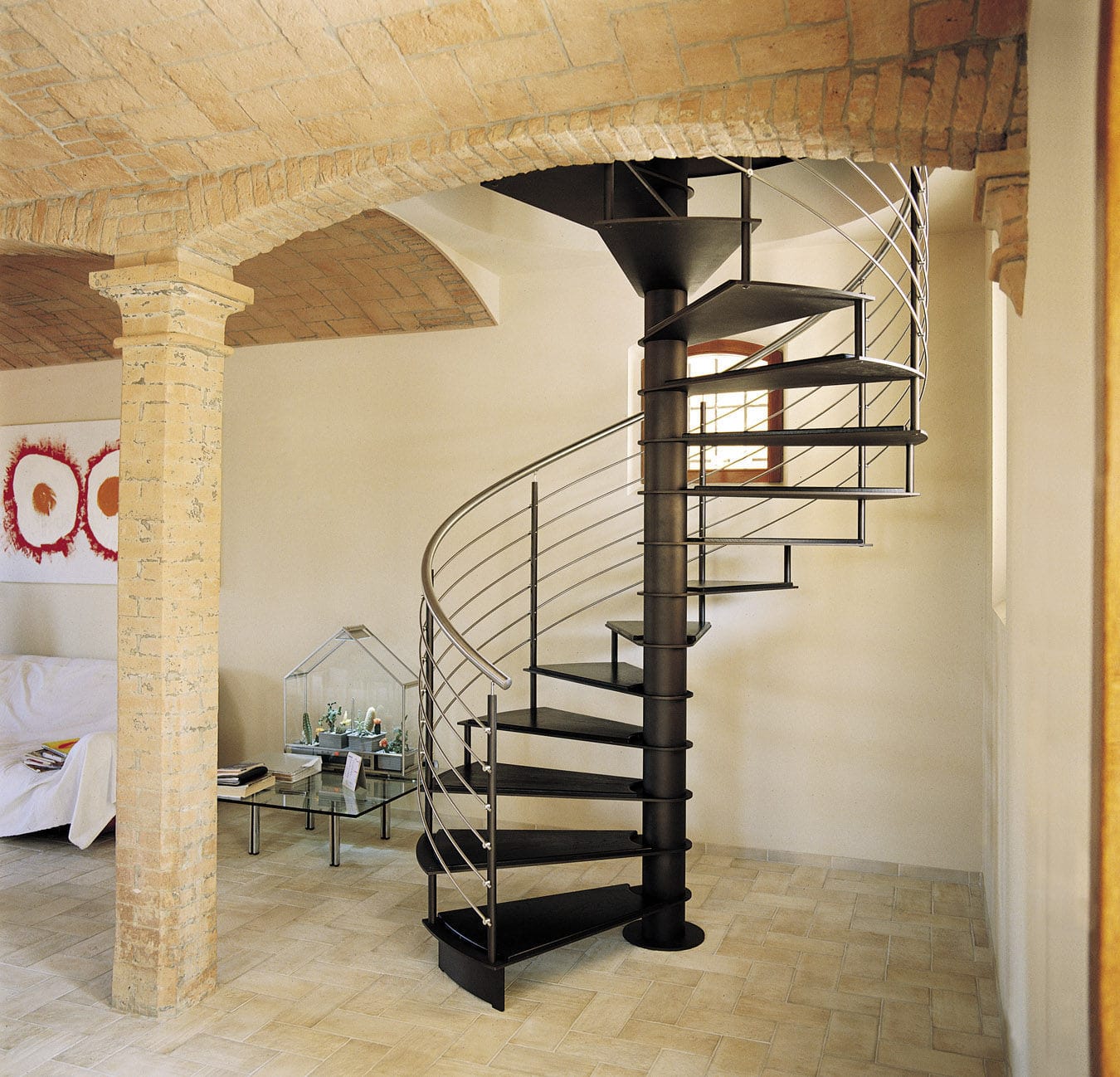 Spiral staircase - METAL C INOX L - ITALIAN FASHION STAIRS - metal step ...