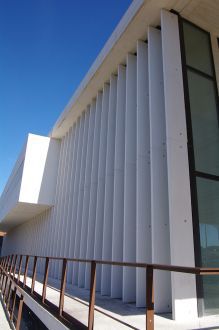 Cement-glass composite solar shading - CCV - Betsinor - for facade ...
