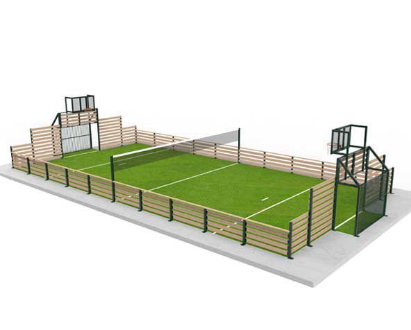 Public multisport field - WOOD MULTISPORTS COURT - Benito