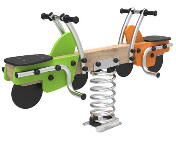 Stainless steel spring rocker - RIDER - Benito - transport / 2-person