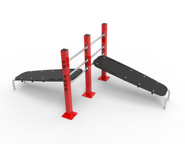 Outdoor sit-up bench - WORK-FIT PRO SIT-UP - Benito