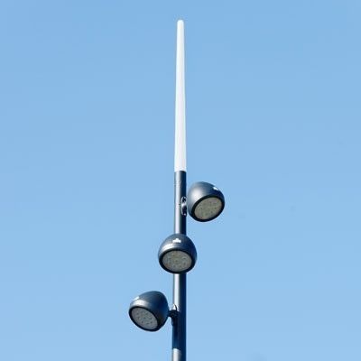 Contemporary light column - Eclatec - aluminium / stainless steel ...
