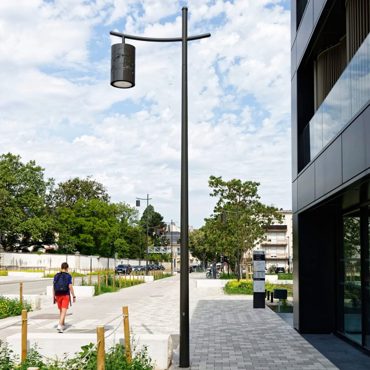 Urban lamp post - ORNA - Eclatec - contemporary / PMMA / polycarbonate