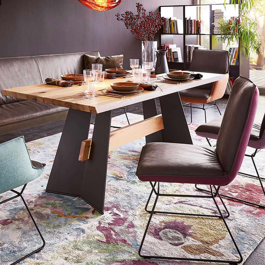 Contemporary dining table - T1001 - Koinor - oak / solid wood / beech