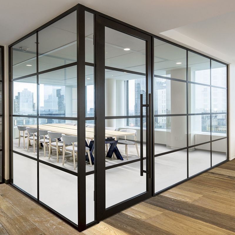 Removable partition - CARRÉ - Maars - with glass panel / for offices ...