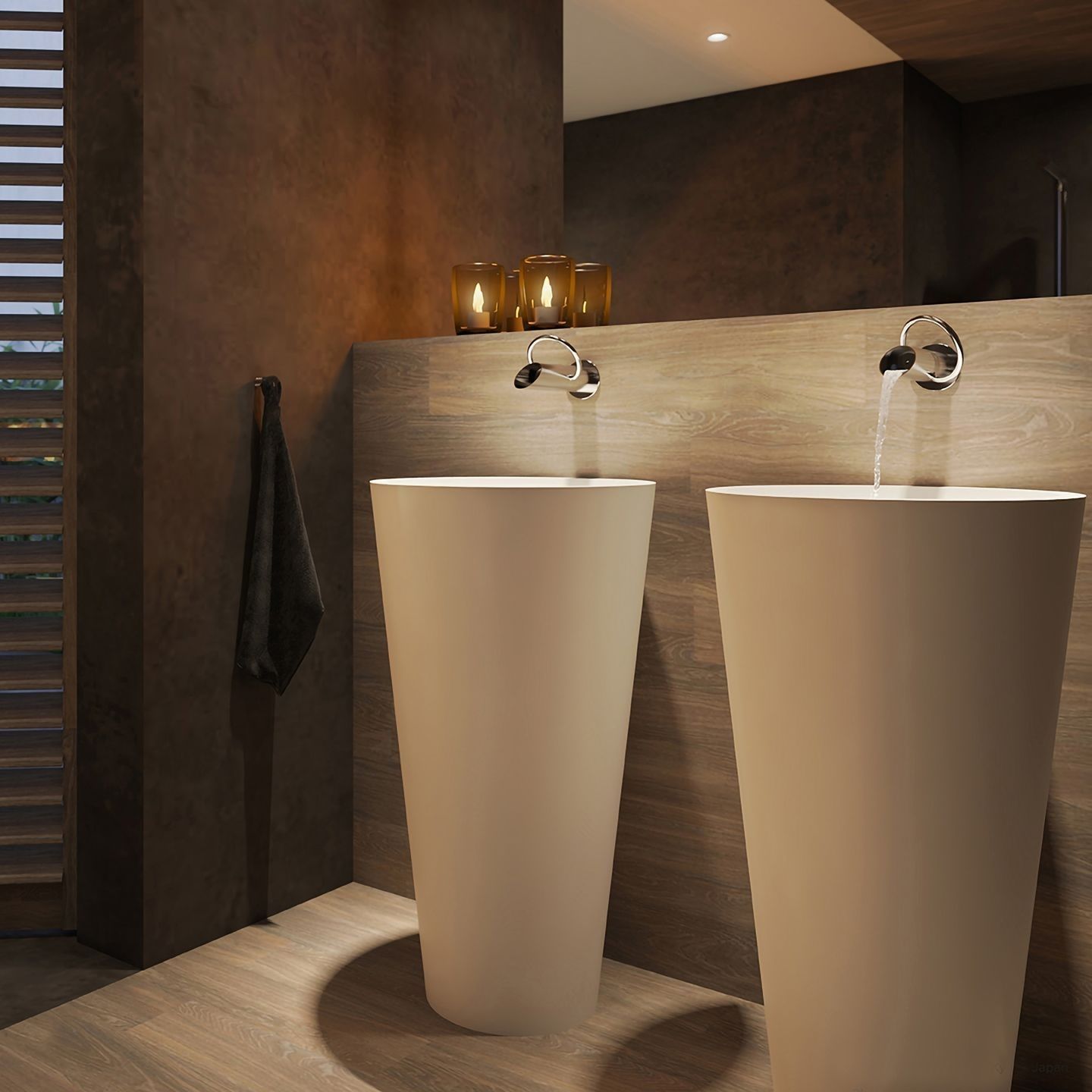 Free-standing washbasin - Rondo - Condor - Solid Surface / resin ...