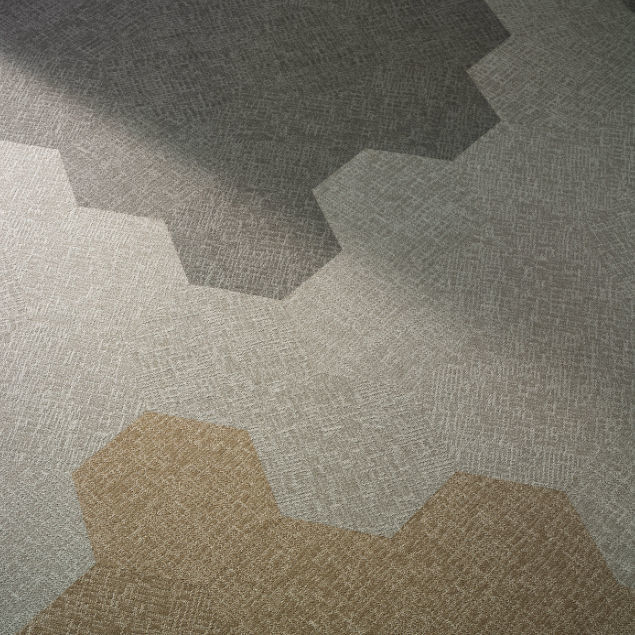 Carpet tile - DETAIL HEXAGON TASKWORX® - Shaw Contract - tufted / loop ...