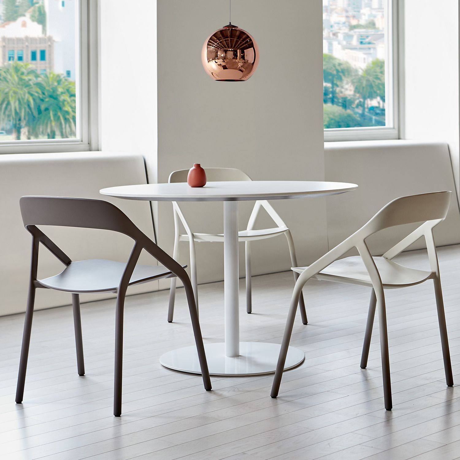 Contemporary visitor chair - LESSTHANFIVE - Coalesse - carbon fiber ...