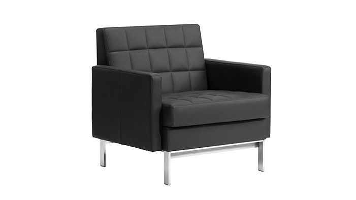 Contemporary visitor armchair - MILLBRAE - Coalesse - fabric / leather ...