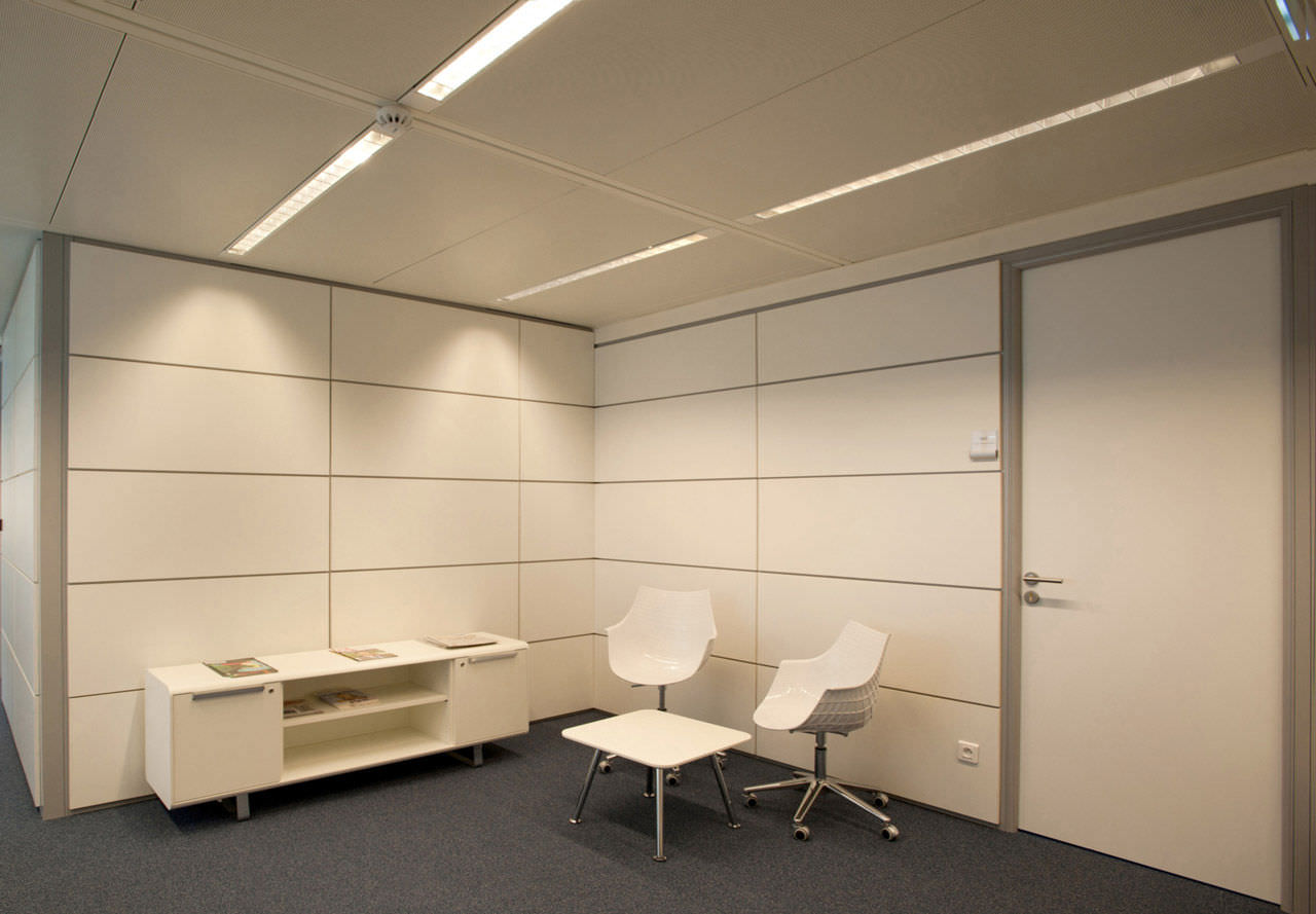 Removable partition - S9 - Clipper - wooden / for offices