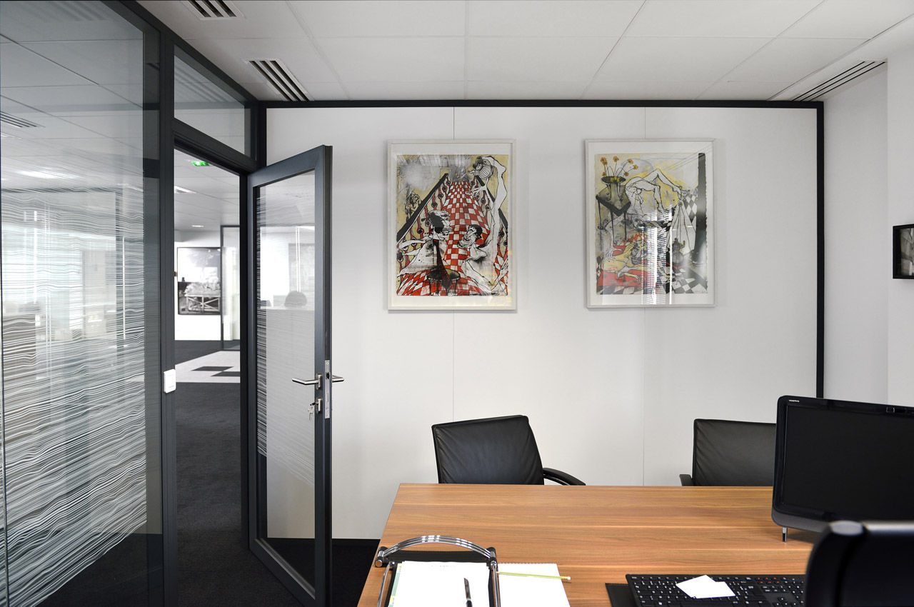 Removable partition - I- NOV - Clipper - wooden / commercial