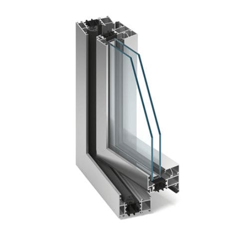 Aluminum window profile - MB-70 - Aluprof S.A - acoustic / thermally ...