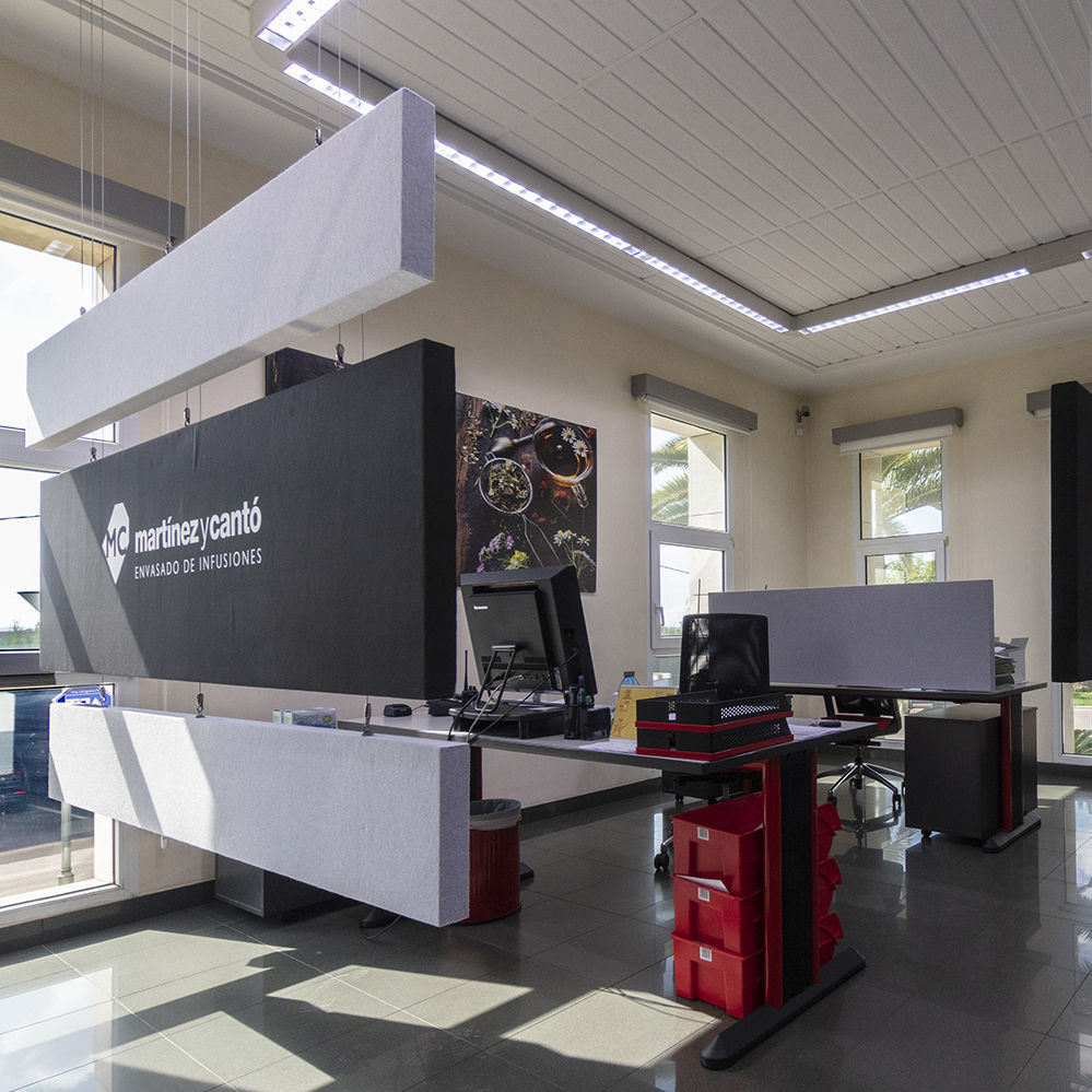 Acoustic wall panel - FIBERTEX - Ideatec Advanced Acoustic Solutions - for ceiling / fabric ...