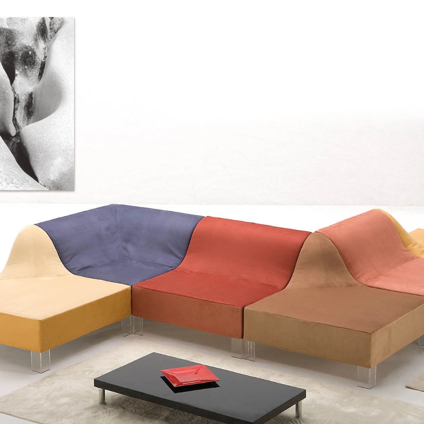 Modular sofa - DUNE - Giovannetti Collezioni - round / design / fabric