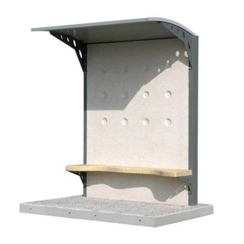 Concrete bus shelter - Abrivoyageurs05 - Francioli - steel / with bench