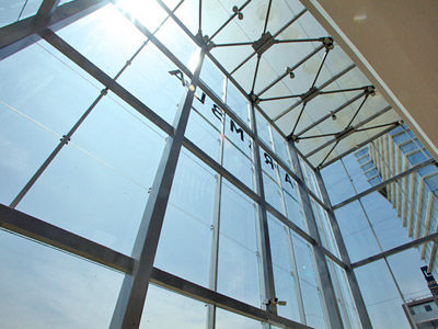 Safety glass panel - TEMPLEX - Furukawa Corporation - transparent / for ...