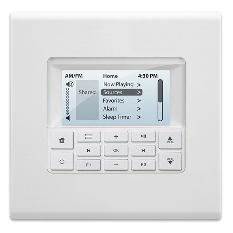 Multimedia equipment control keypad - MDK-C6 - Russound - wall-mounted