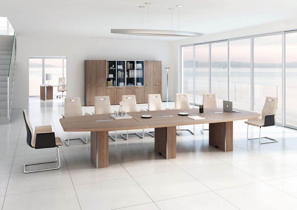 Contemporary conference table - ATTIVA - Codutti Furniture Srl - wooden ...